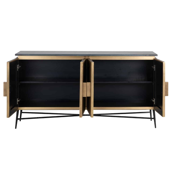 Primera-shop/Comoda neagra aurie 180cm Ironville - Primera Interiors